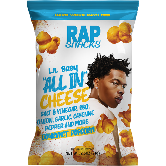 Rap Snacks Lil Baby All In Cheese Gourmet Popcorn – Exotic Pop