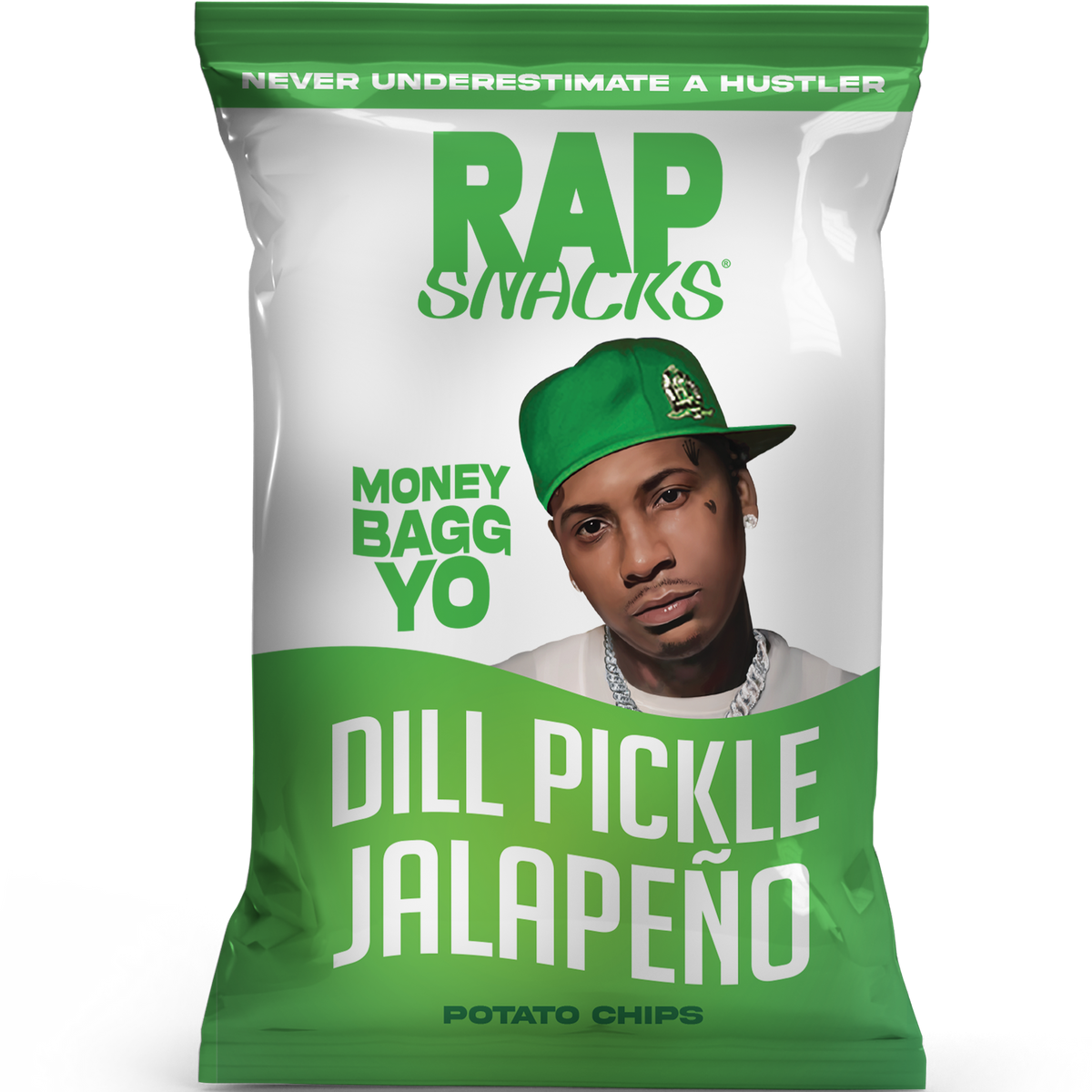 Rap Snacks Moneybagg Yo Dill Pickle Jalapeño Potato Chips – Exotic Pop