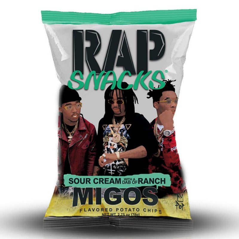 Rap Snacks Migos Sour Cream With A Dab Of Ranch Chips – Exotic Pop
